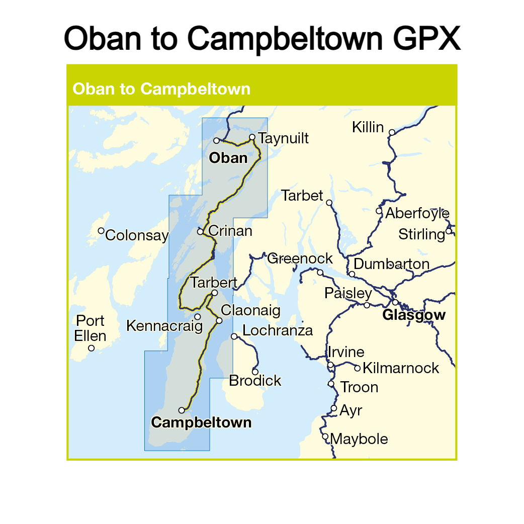 Oban to Campbeltown GPX (Route 78 - Caledonia Way South) – Walk Wheel ...