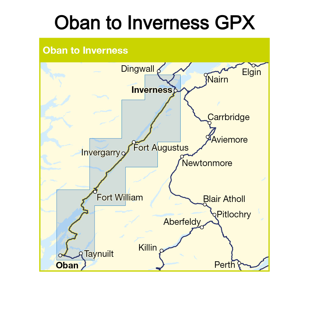Oban To Inverness Gpx Route 78 Caledonia Way North Walk Wheel