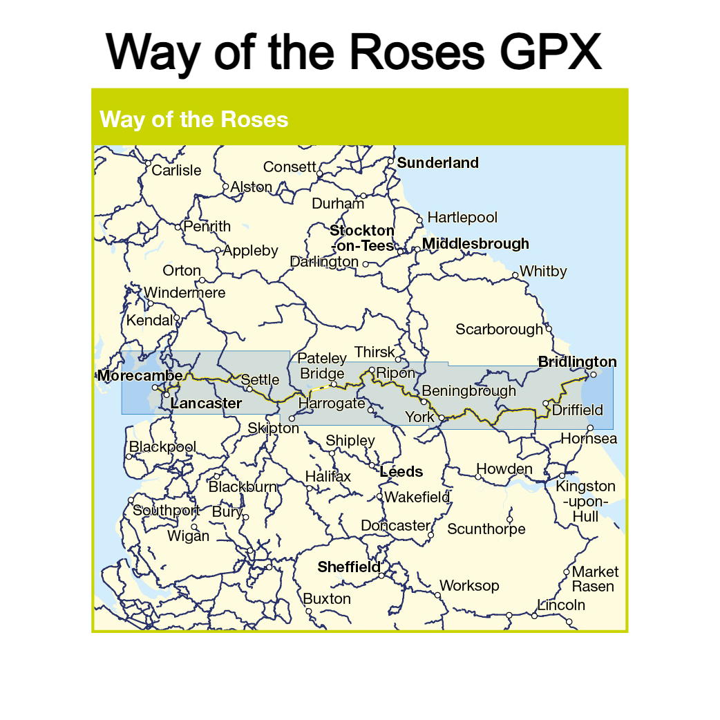 Way of the Roses cycle route GPX file for GPS | Walk Wheel Cycle Trust ...