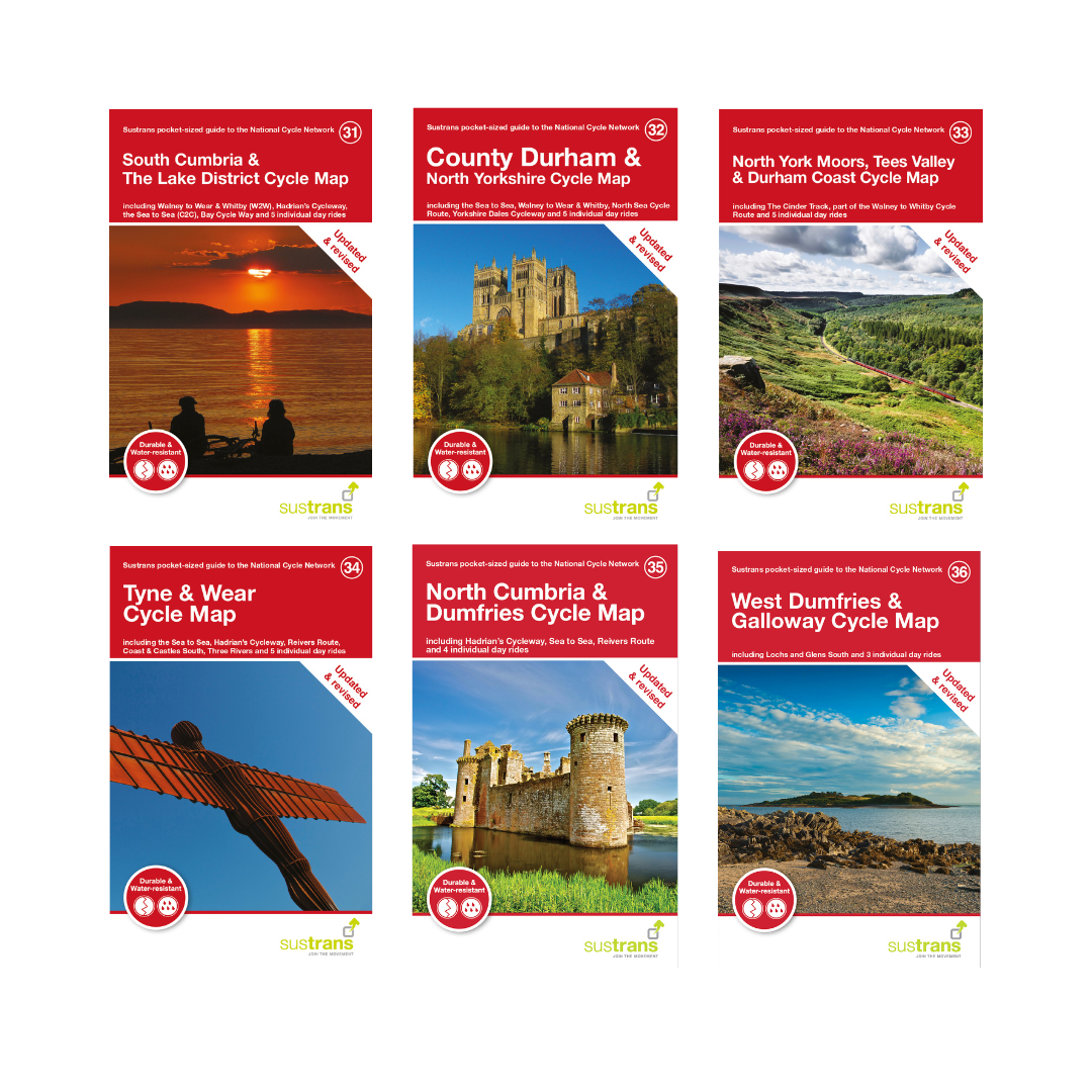 North West & North East Regional Map Collection – Walk Wheel Cycle ...