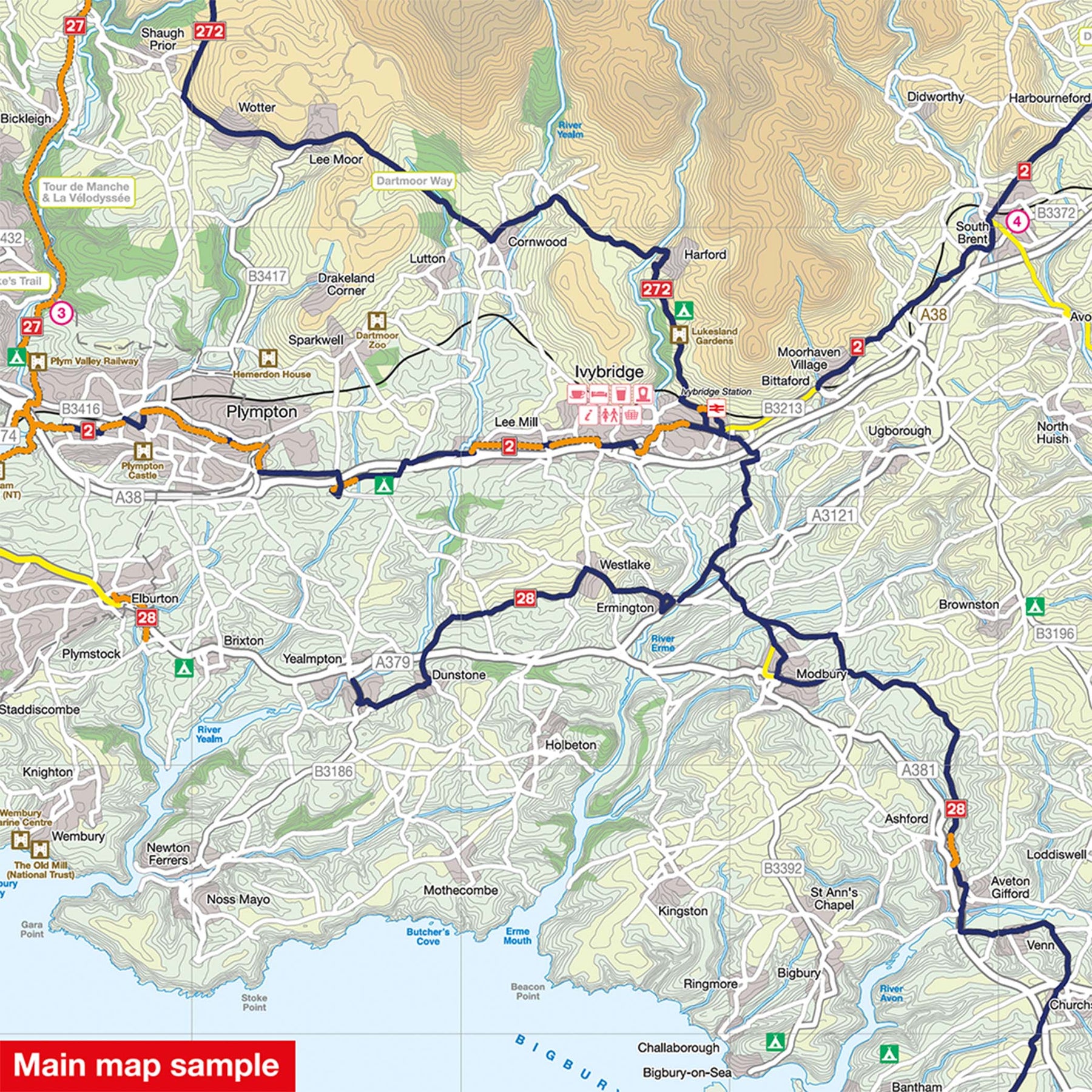 South Devon Cycle Map (2) – Walk Wheel Cycle Trust Shop
