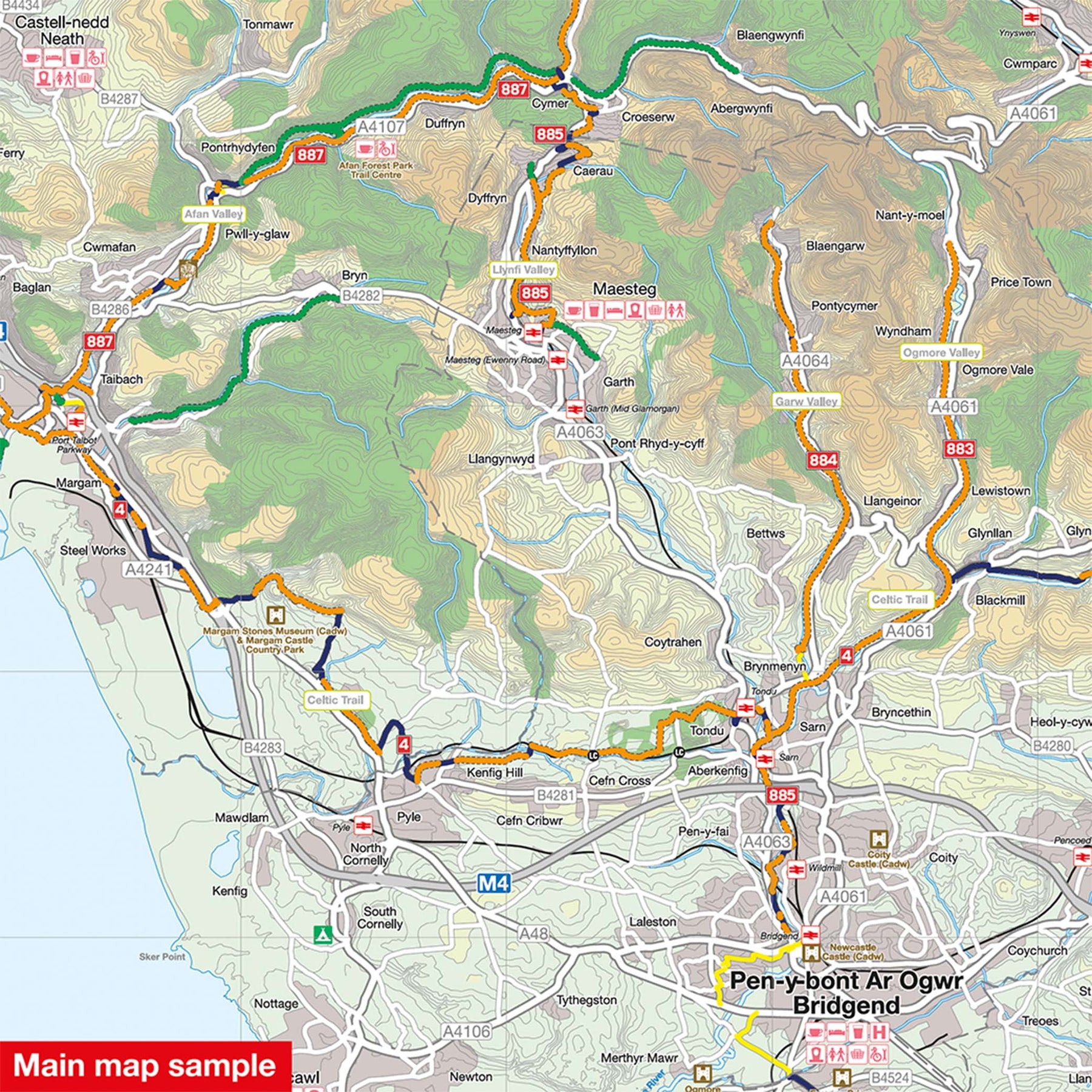 South East Wales Cycle Map (12) – Walk Wheel Cycle Trust Shop