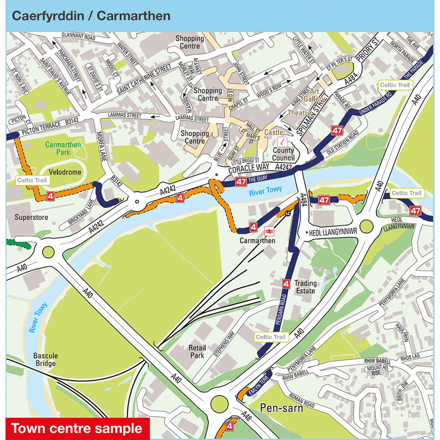 South West Wales Cycle Map (13) – Walk Wheel Cycle Trust Shop