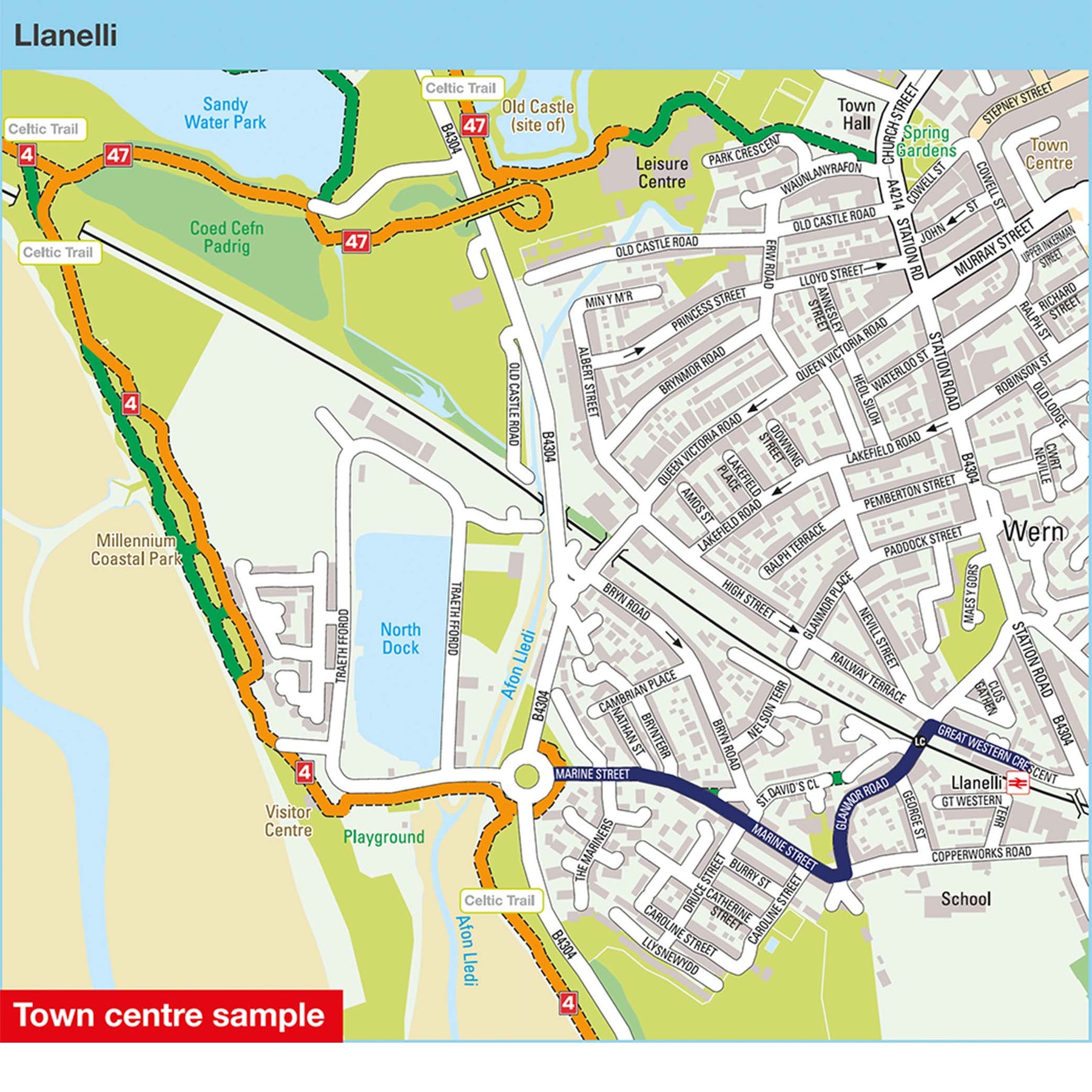 South West Wales Cycle Map (13) – Walk Wheel Cycle Trust Shop