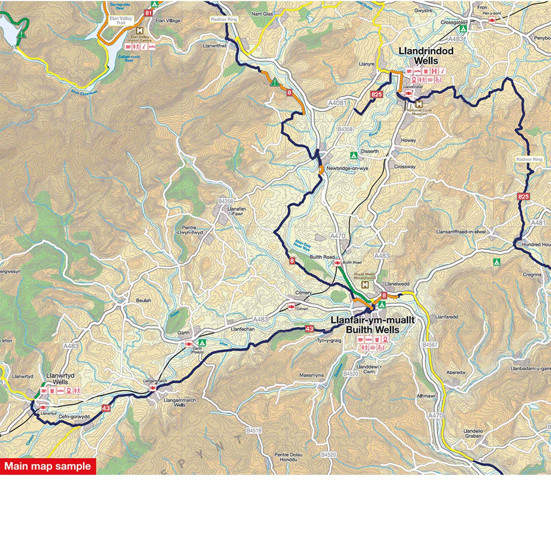 Mid Wales South Cycle Map (14) – Walk Wheel Cycle Trust Shop