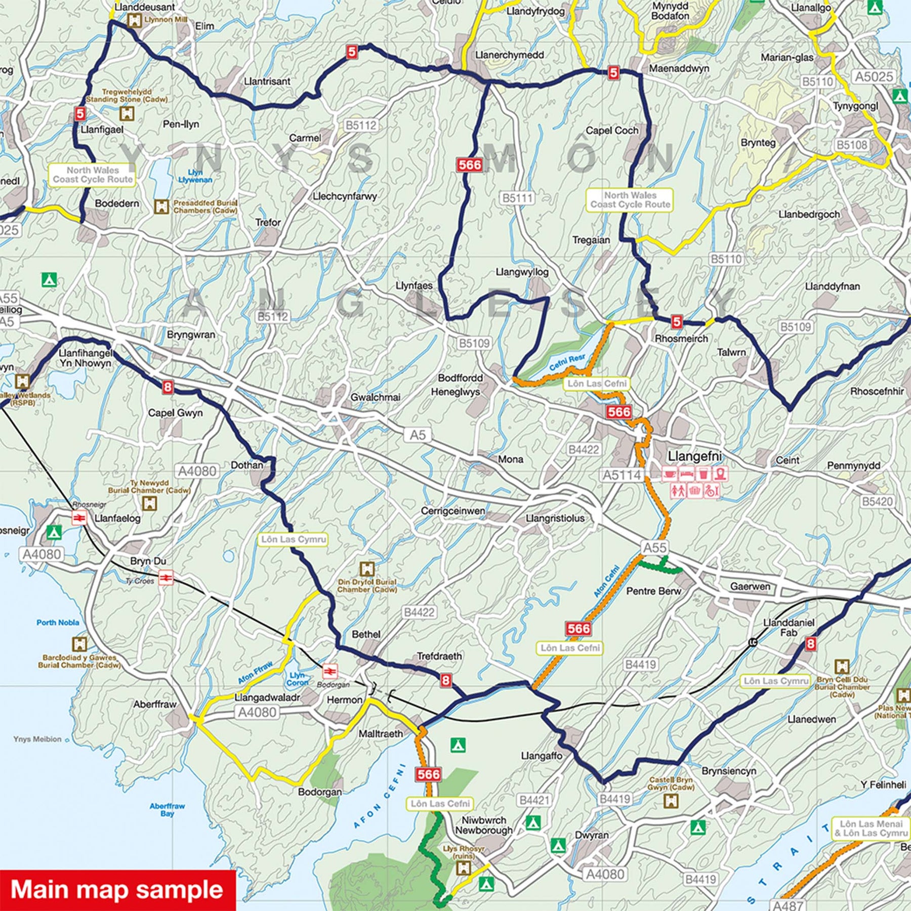 North Wales Cycle Map (24) – Walk Wheel Cycle Trust Shop