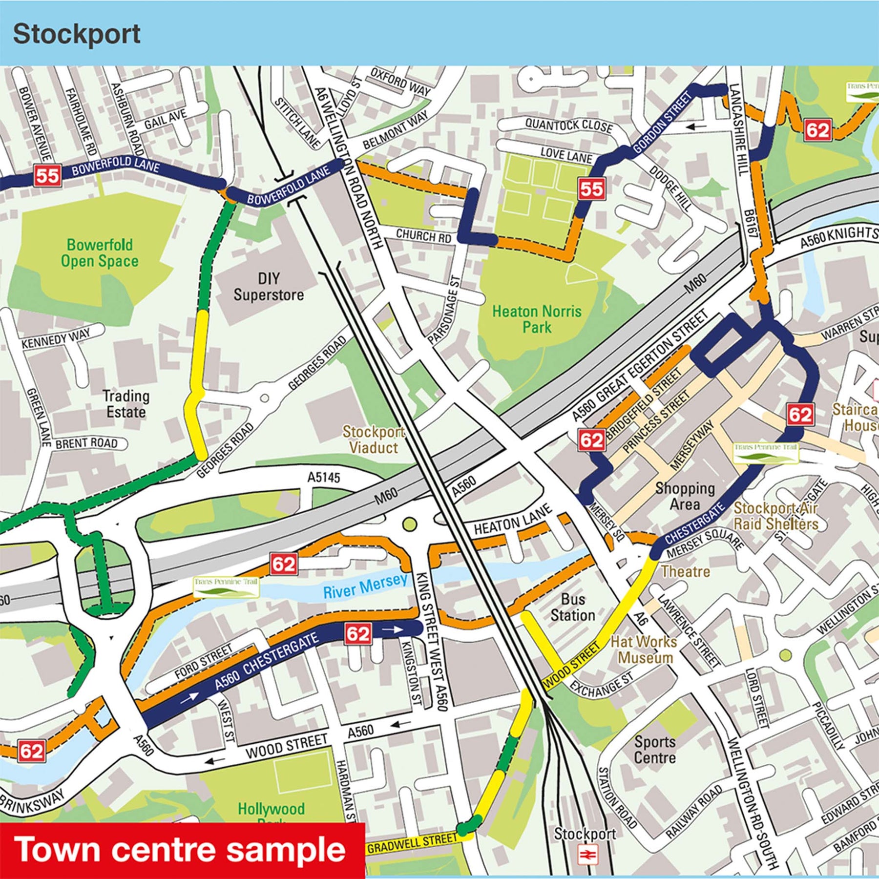 Merseyside and Manchester Cycle Map (25) – Walk Wheel Cycle Trust Shop