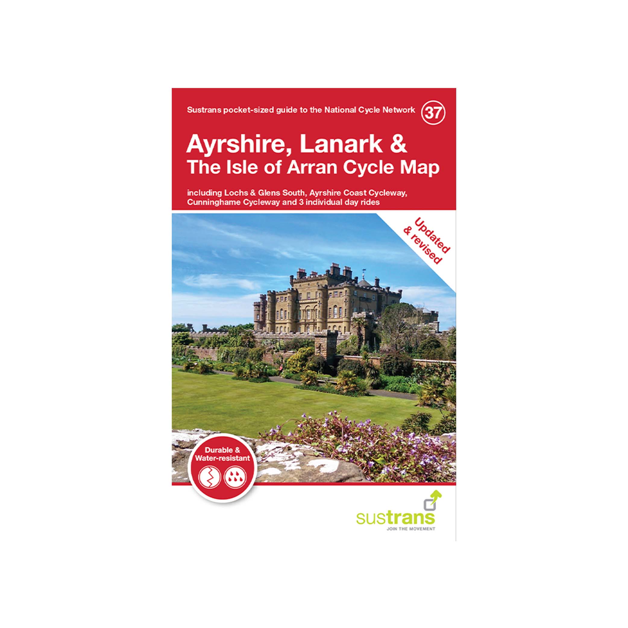 Ayrshire, Lanark & the Isle of Arran Cycle Map (37) – Walk Wheel Cycle ...