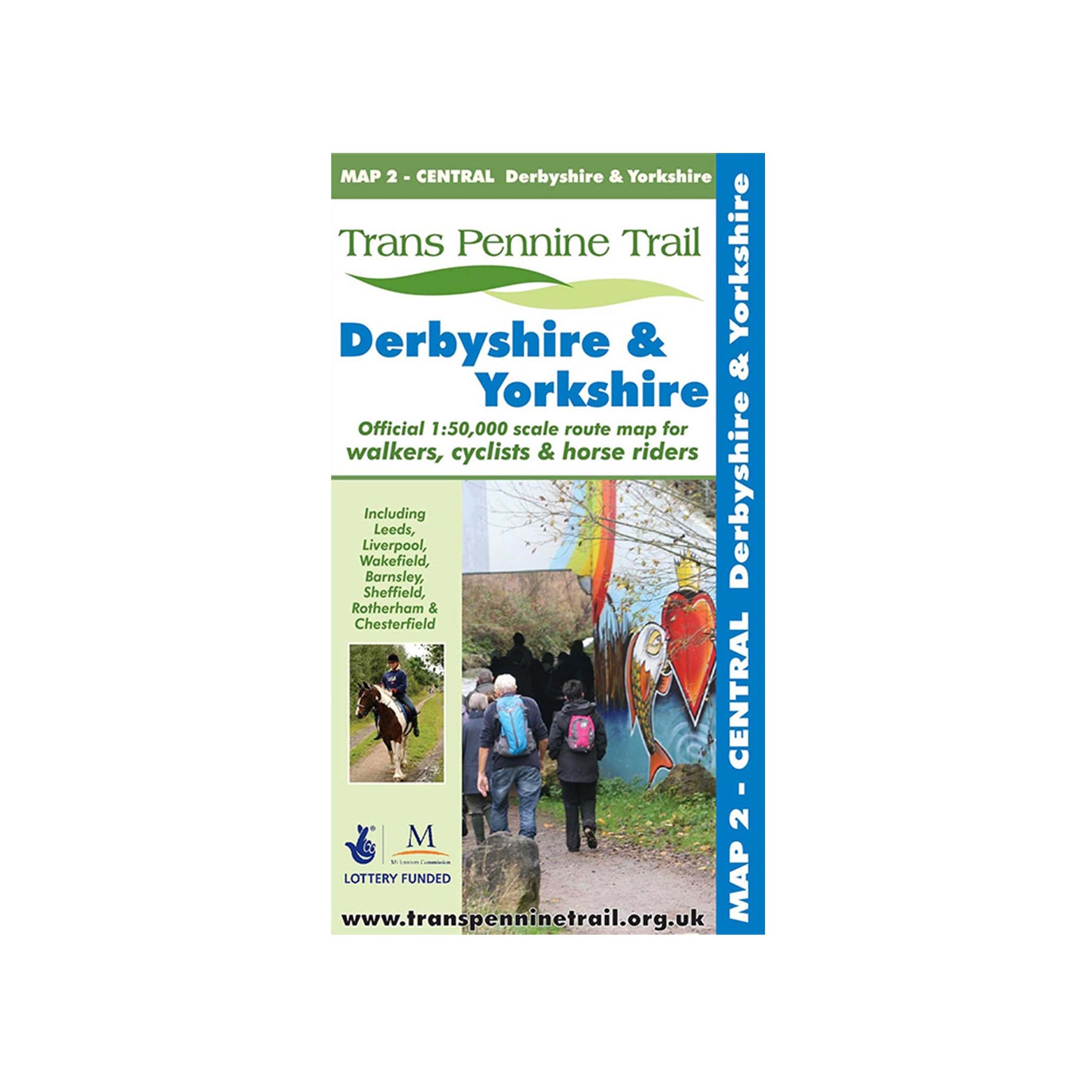 Trans Pennine Trail Map: Central, Derbyshire and Yorkshire Cycling ...